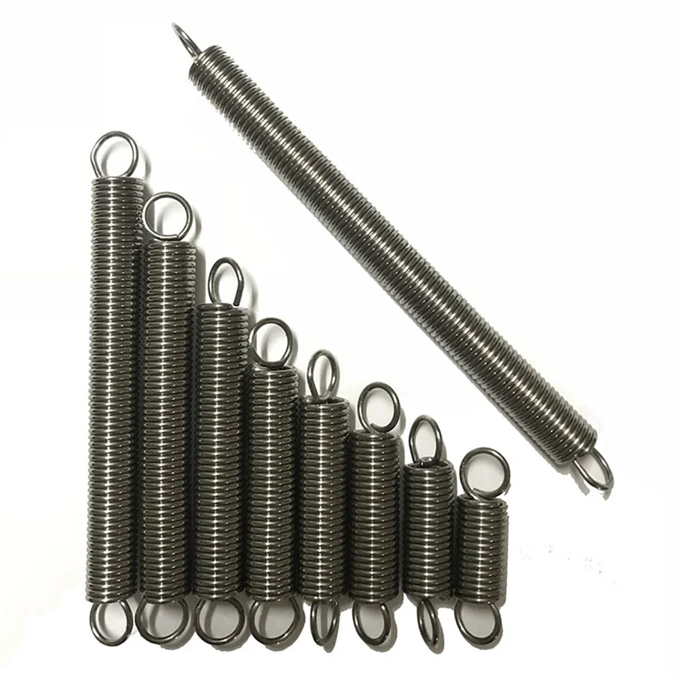 10pcs Stainless Steel Extension Tension Springs, Wire Dia.0.3mm Out Dia ...