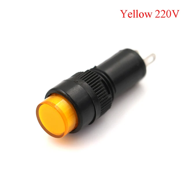 12 V DC Led Lights 5-Piece 120V AC/DC Yellow LED Indicator Lights ...