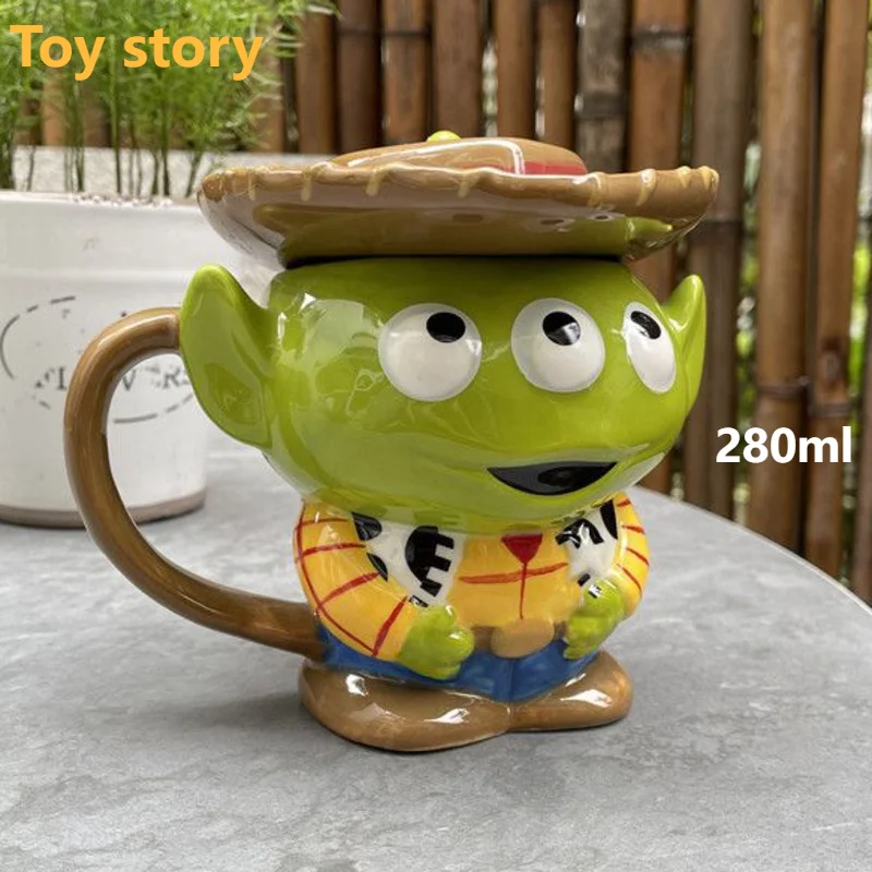 Toy-Story-Alien-Ceramic-Mug-With-Lid-Disney-3D-Coffee-Cups-Milk-Tea-Cup ...