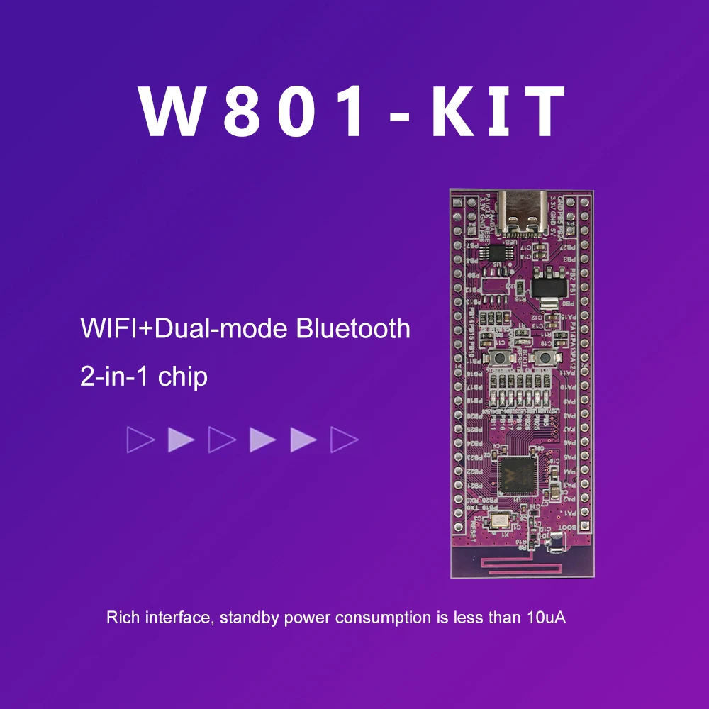 W801 Microcontroller 32 Bit Wifi Bluetooth-compatible Dual-mode Soc ...