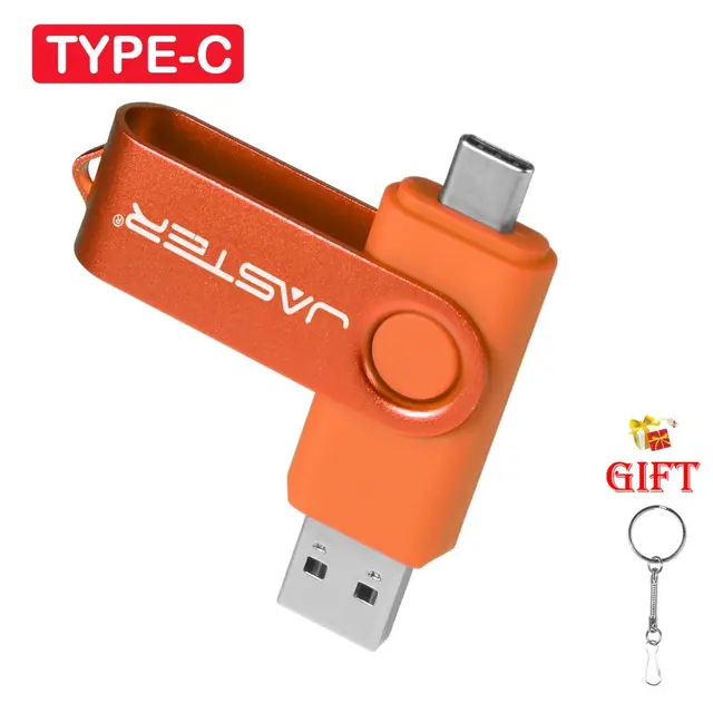 TYPE-C USB Stick Purple USB Flash Drive 64GB OTG Key Chain Pen Drive ...