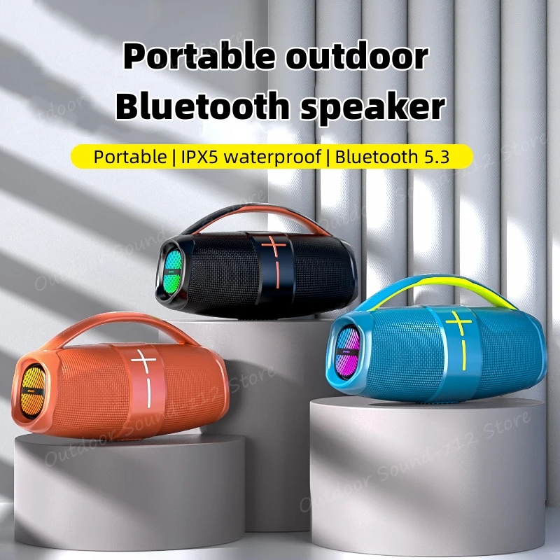 Portable-Amplified-Boombox-Speakers-20W-Outdoor-Bluetooth-5-3-Wireless ...