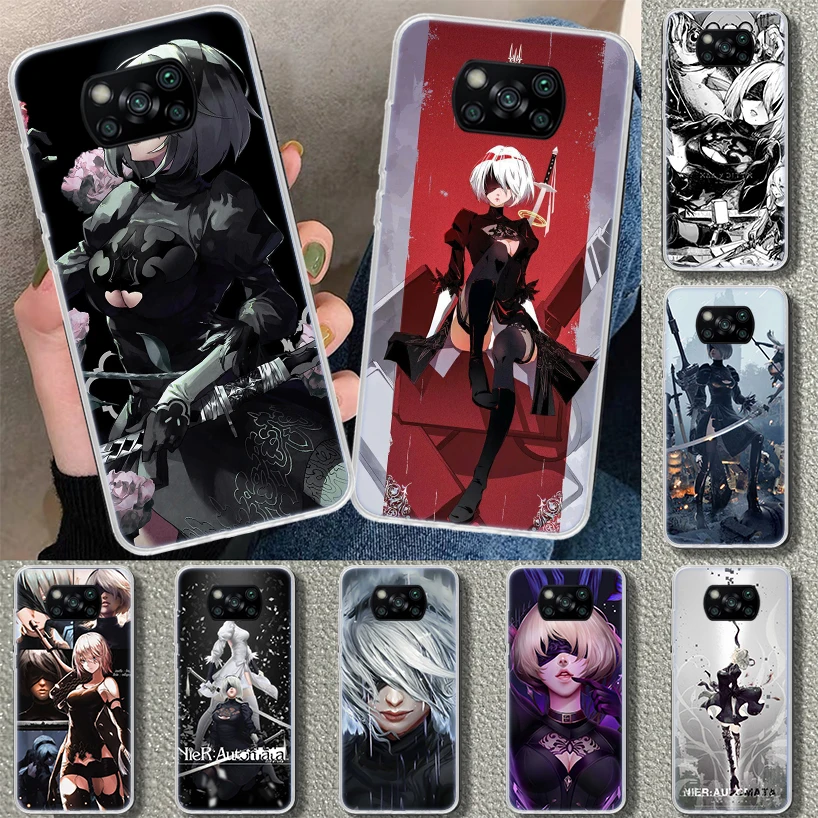 2B Nier Automata Anime Phone Case Cover For Xiaomi Poco X3 NFC M3 F3 F2 ...