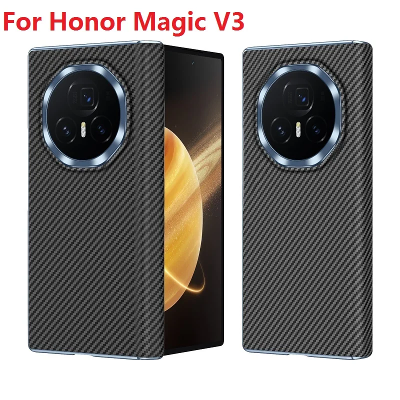 Plastic-Carbon-Fiber-For-Honor-Magic-V3-Case-Hard-Back-Hinge-Protective ...