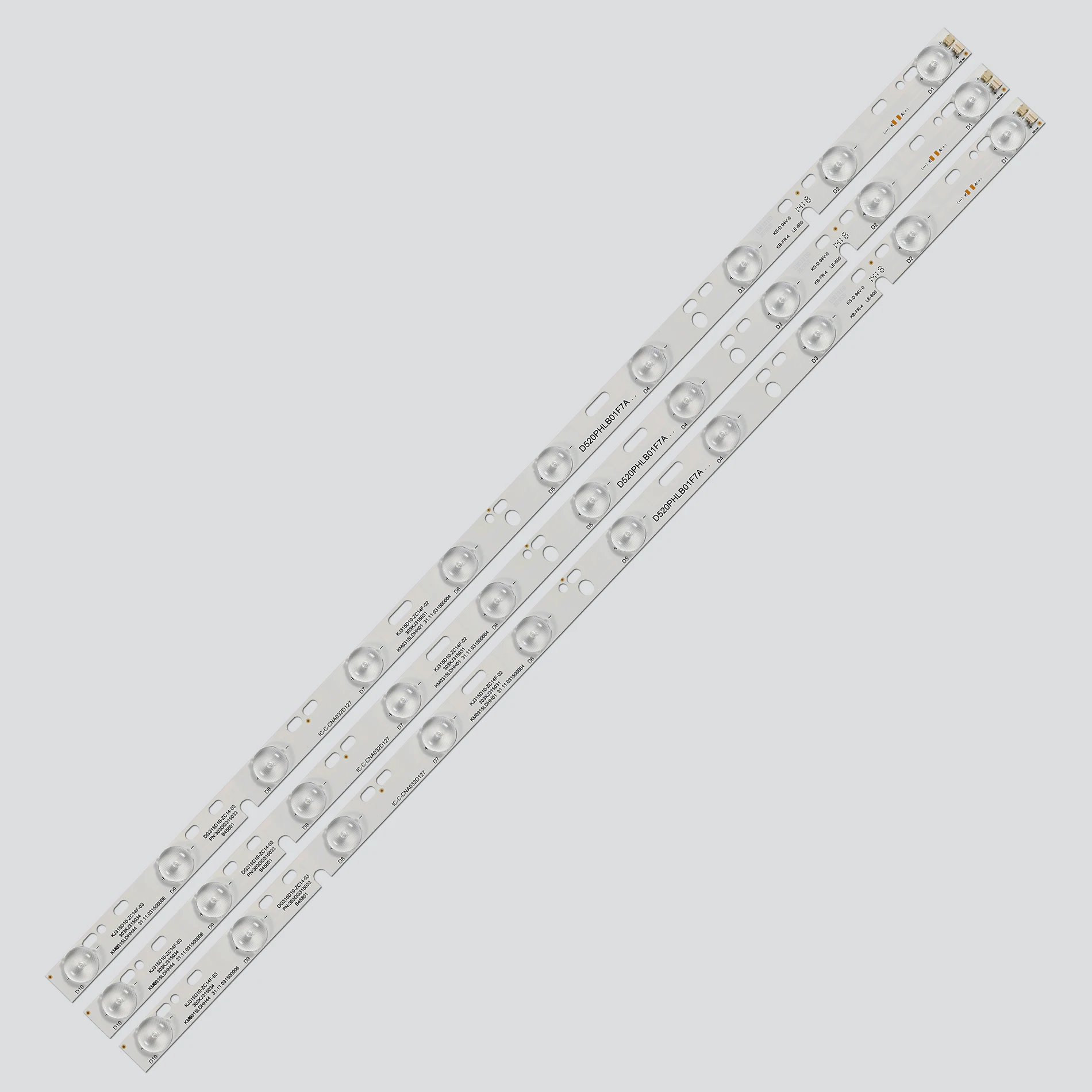 570mm 3V 303KJ315034 KJ315D10-ZC14F-03 10-LED LED STRIP 303KJ315031 ...