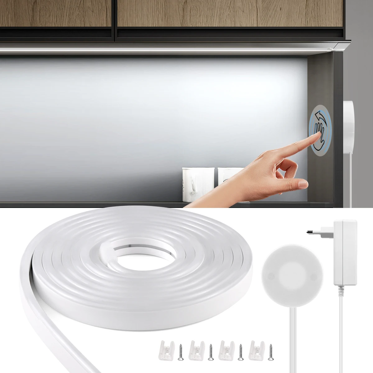 Penetrable-Wood-Hand-Sweep-Touch-Sensor-Neon-Lights-LED-Cabinet-Kitchen ...