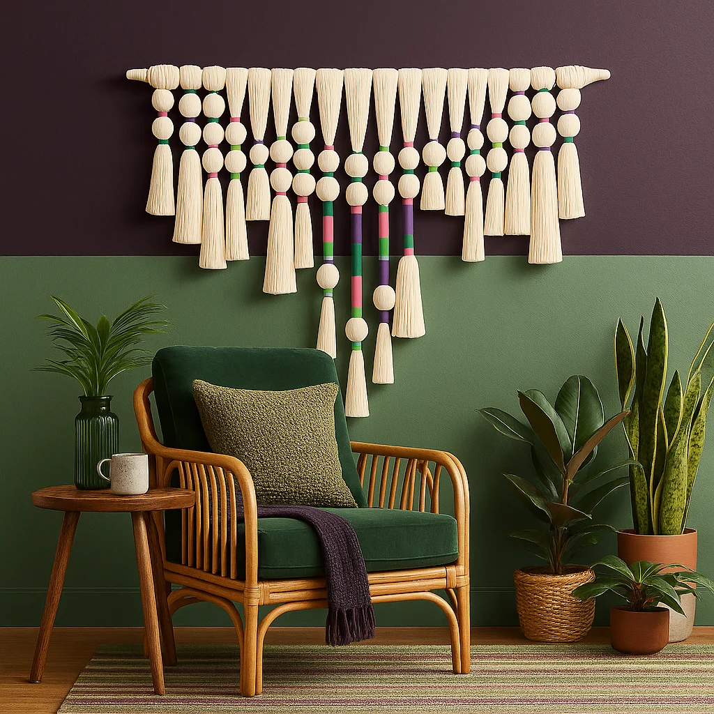 Boho Wrapped Sphericity Ball Macrame Bubble Tapestry Wall Hangings ...