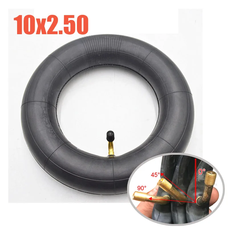Inner Tube 10X2.50 10x2.5 3.0 255x80 80/65-6 Tube Innertube with bent valve 45/90 Degree for ...
