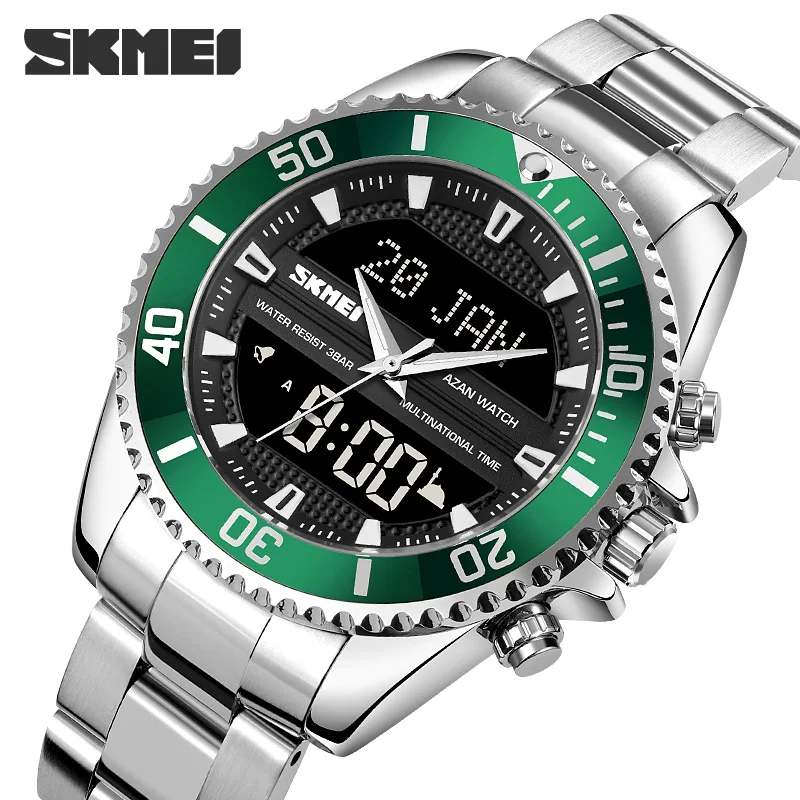 Muslim Mens Watches Azan | Skmei Muslim Watch Qibla | Skmei Muslim ...