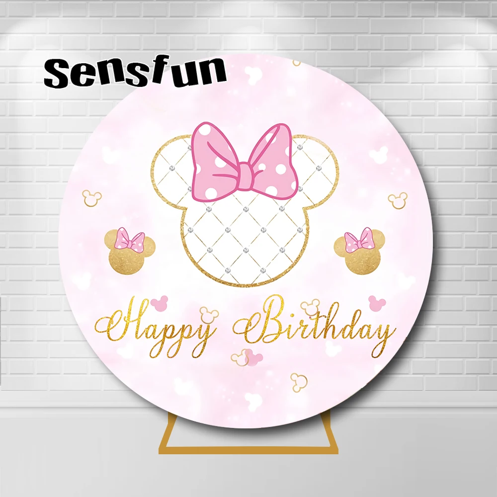 Minnie Mouse Head With Pink Bow