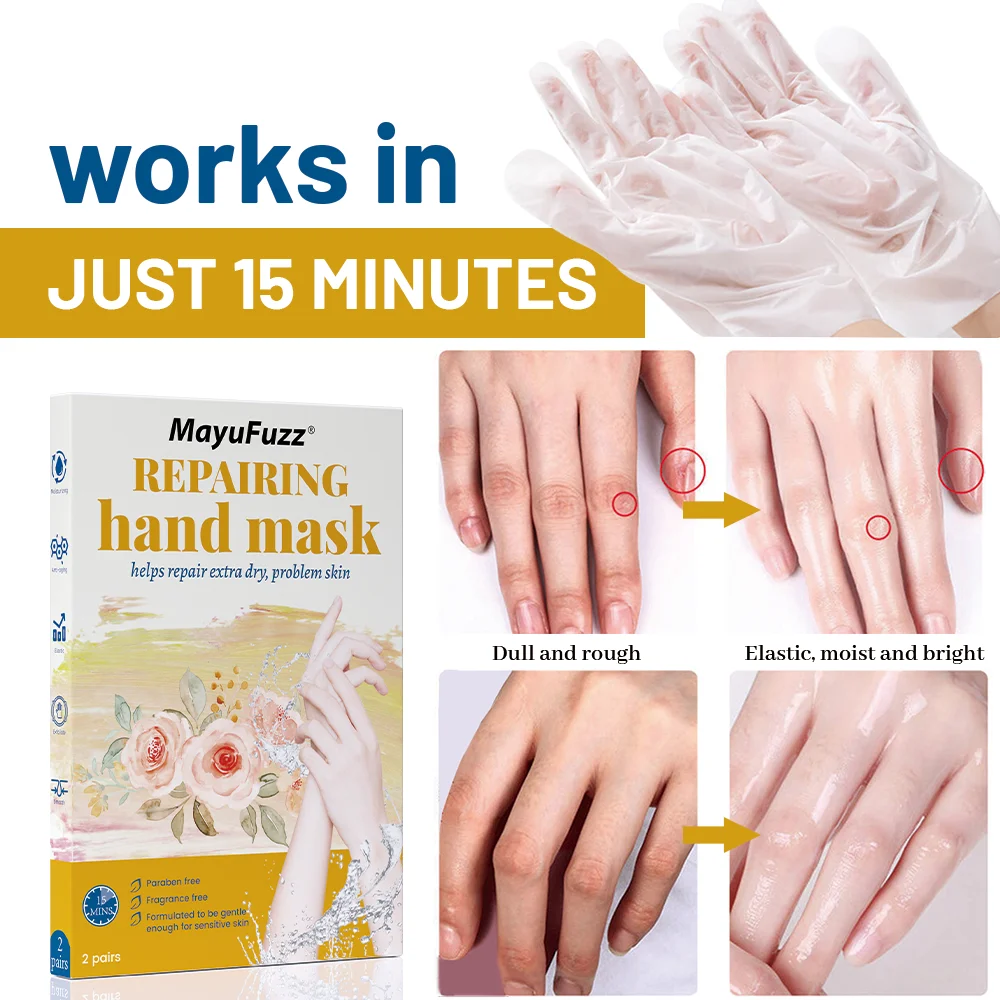 MayuFuzz-Repairing-Hand-Mask-Collagen-Vitamins-for-Moisturizing-Extra ...
