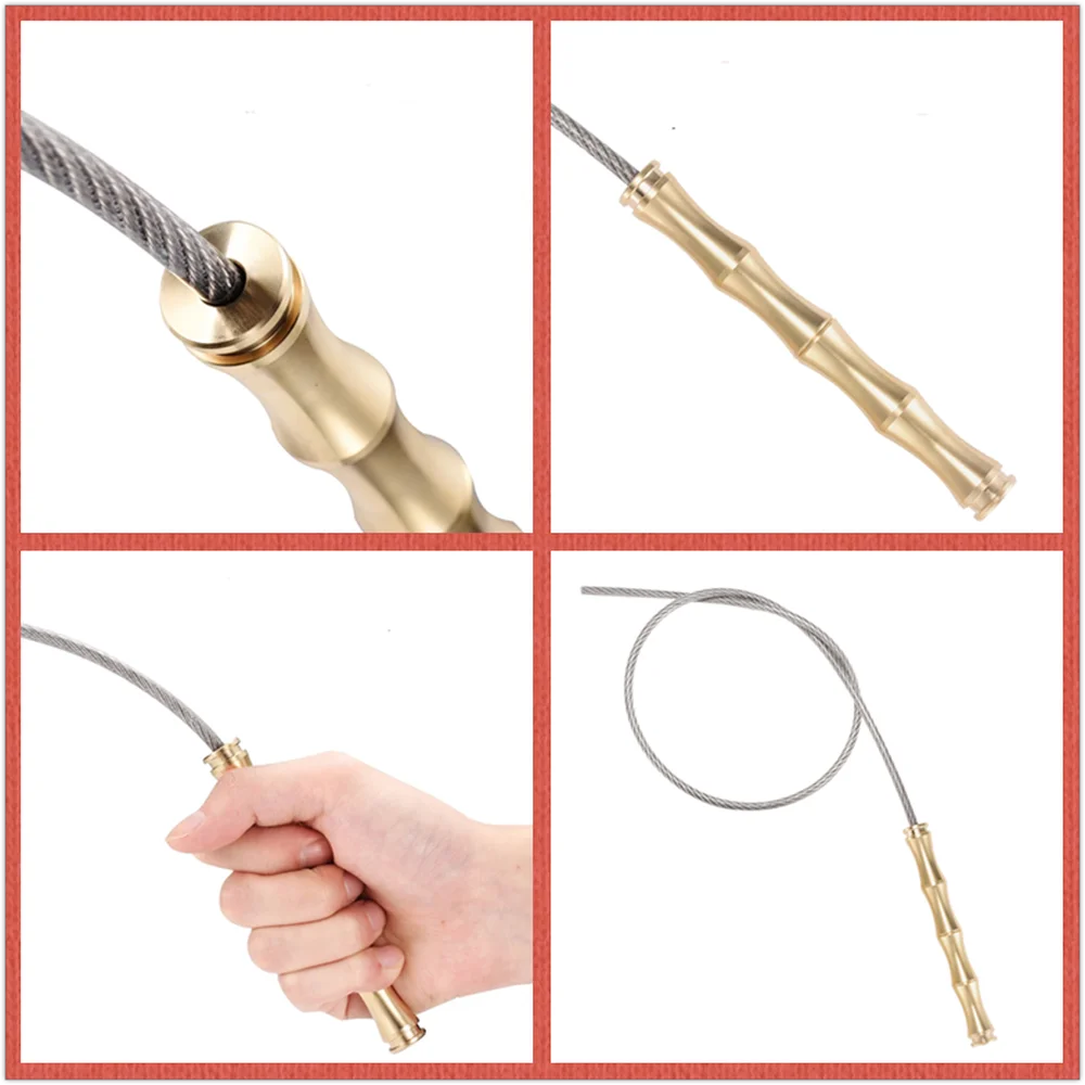 New 2021 Brass Tactical Whip Portable Wire Whip Legal Self Defense ...