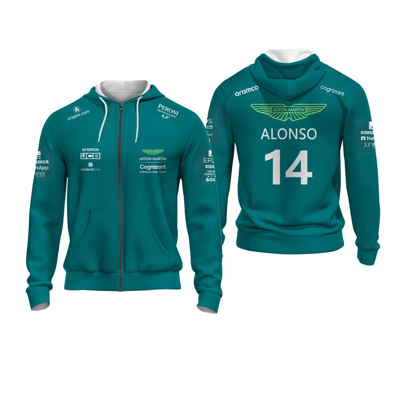 2023 Aston Martin F1 Jaqueta Alonso Jersey Uniforme Casaco Solto ...