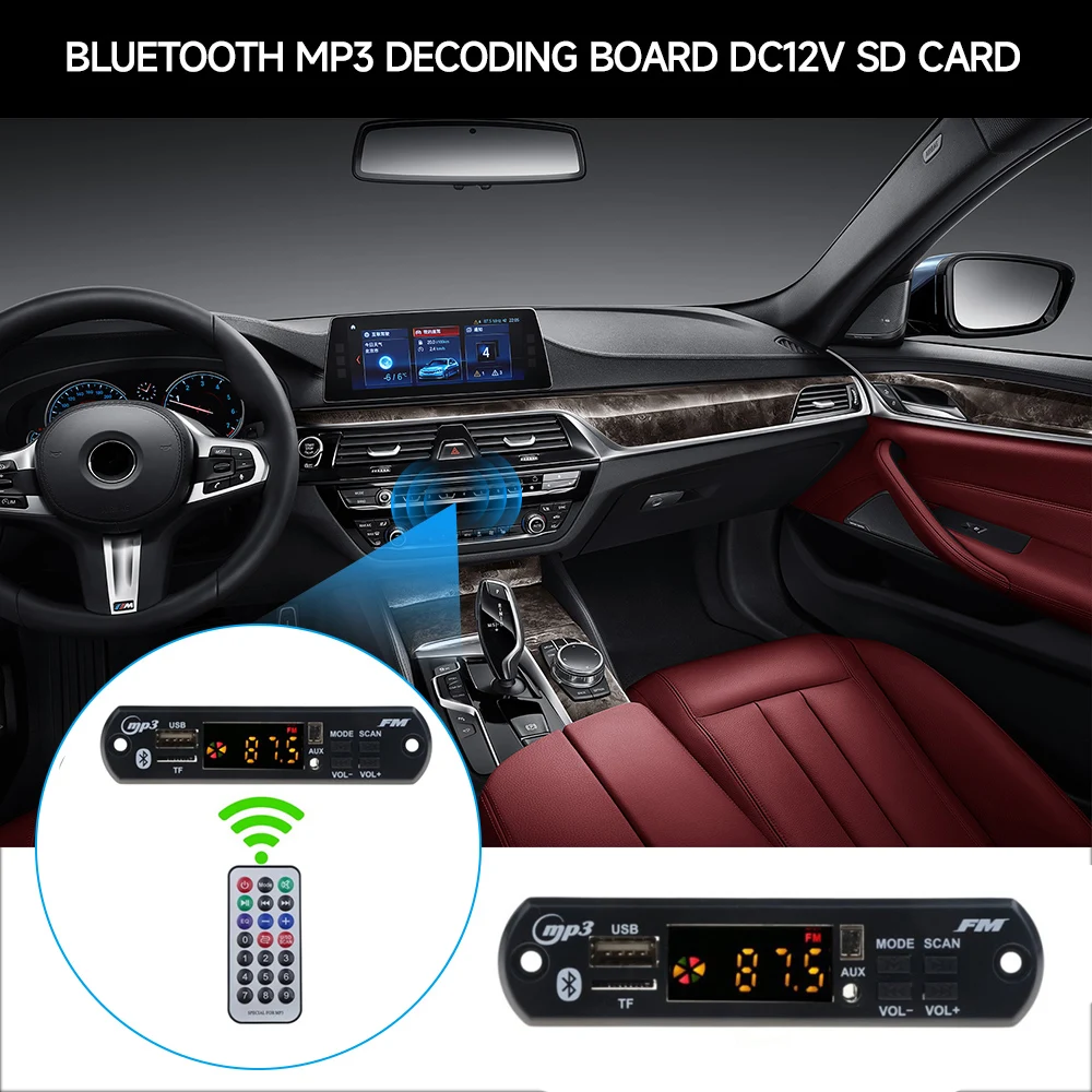 Color-Screen-Decoder-Board-Read-SD-Card-Audio-Accessories-Bluetooth ...