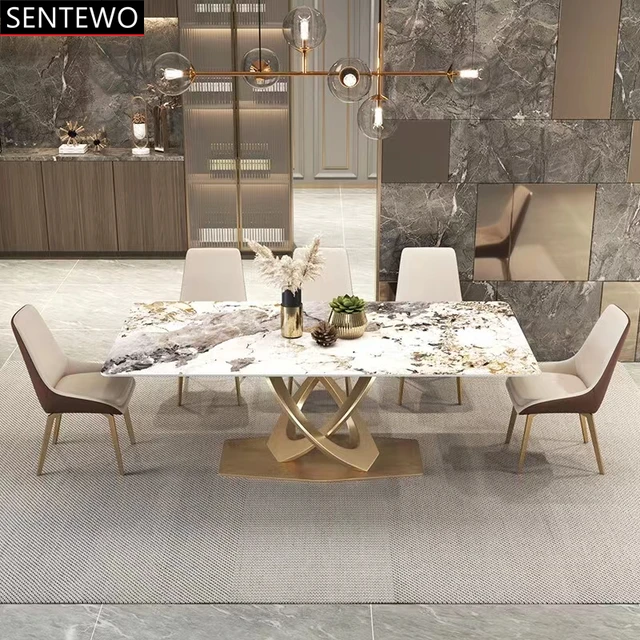 Marble Slab Dining Table