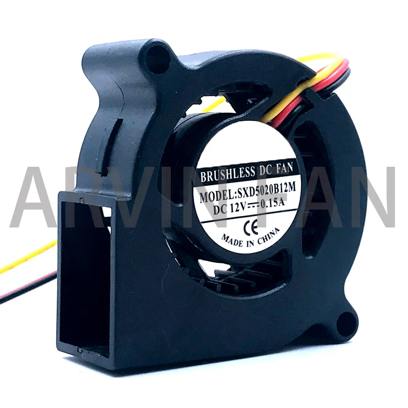Original 5020 Blower DC 12V 0.15A Centrifugal Turbine Fan 50mm 3 Wire ...