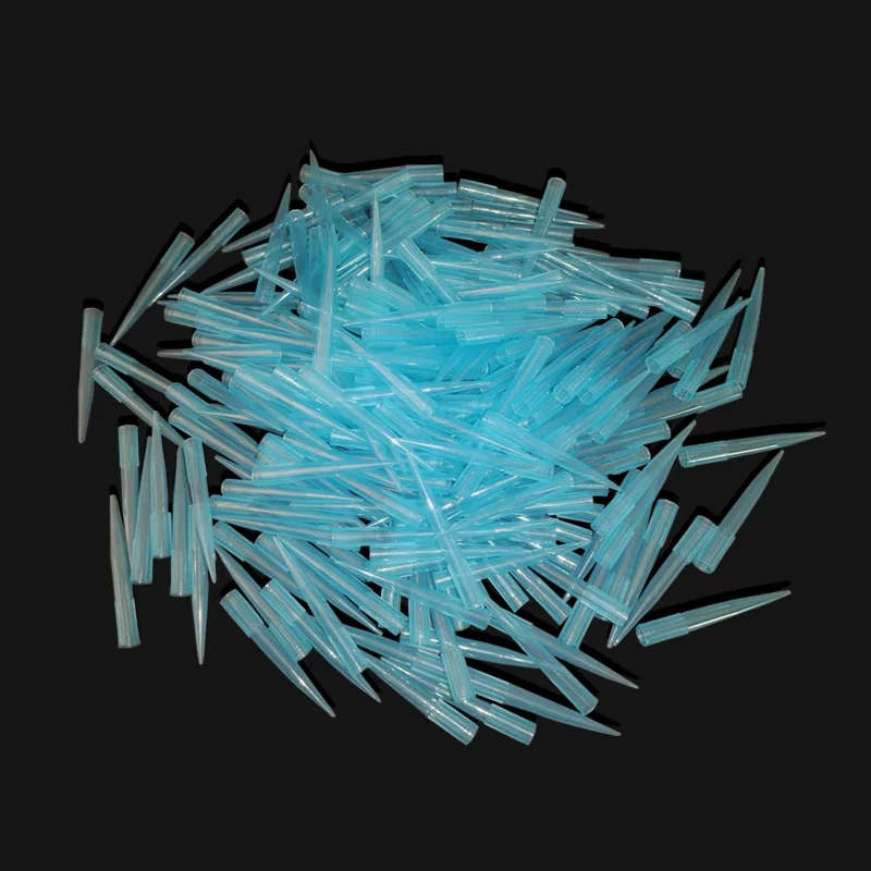 500pcs/bag 1ml Sterile Pipette Tips Disposable Pipette Tip Blue Plastic ...