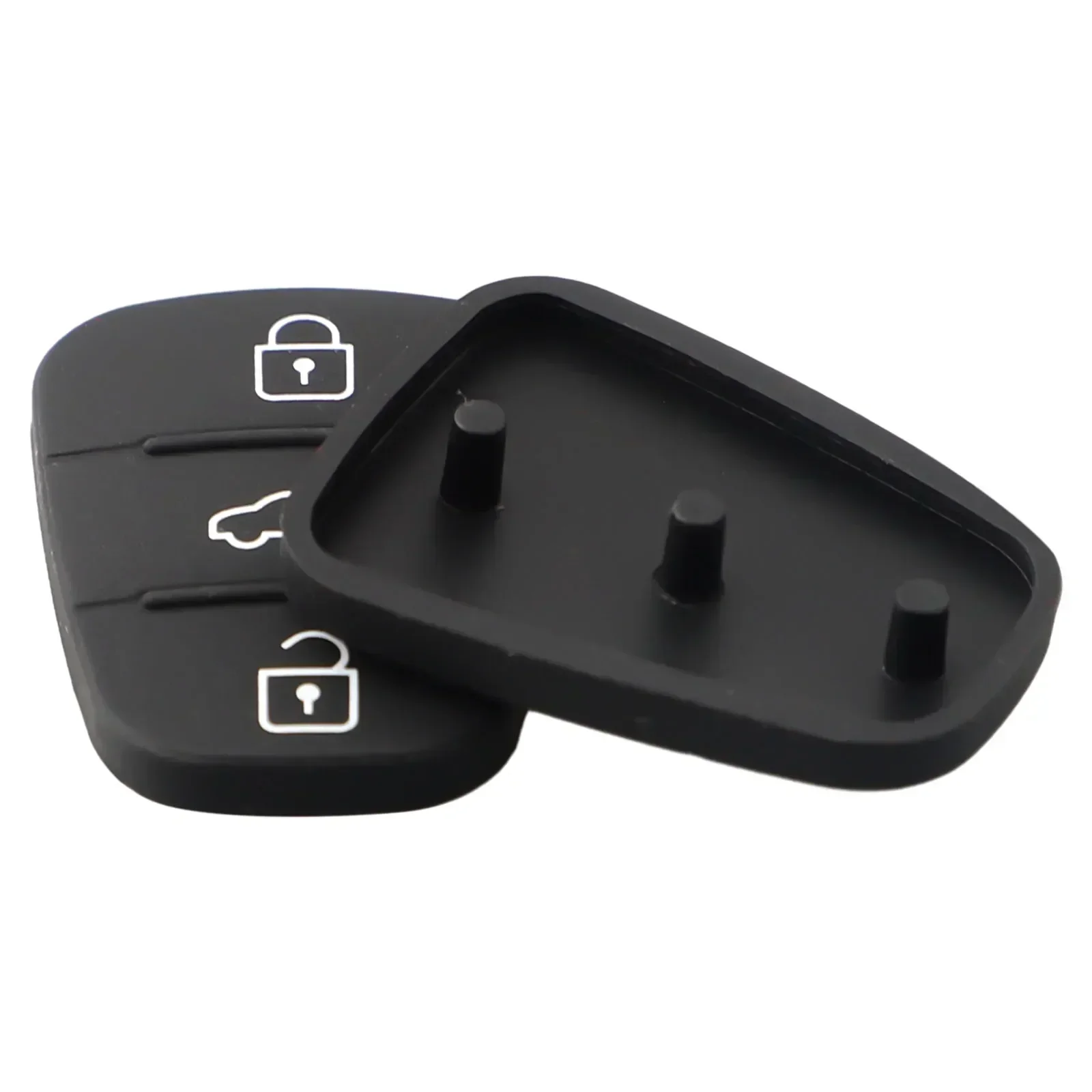 2pcs Replacement Rubber 3 Button Pad For Hyundai I10/I20/I30 Remote Car ...