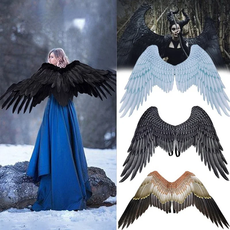 Black Angel Wings Costume For Men