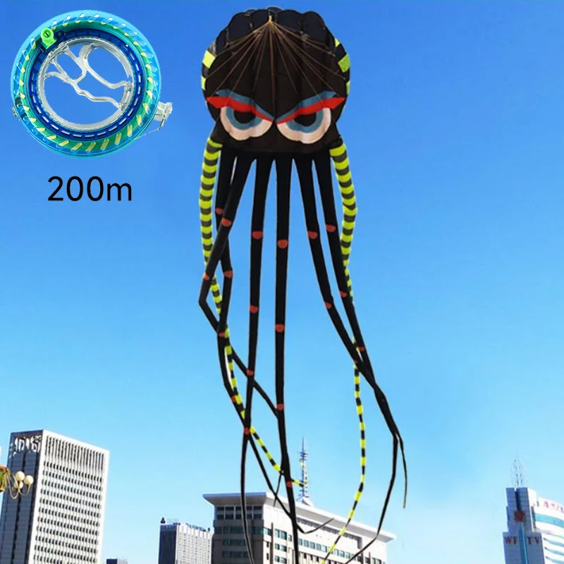 8M-Octopus-Soft-Large-Animal-Kite-As-A-Gift-with-200M-Cable-Wheels-6 ...