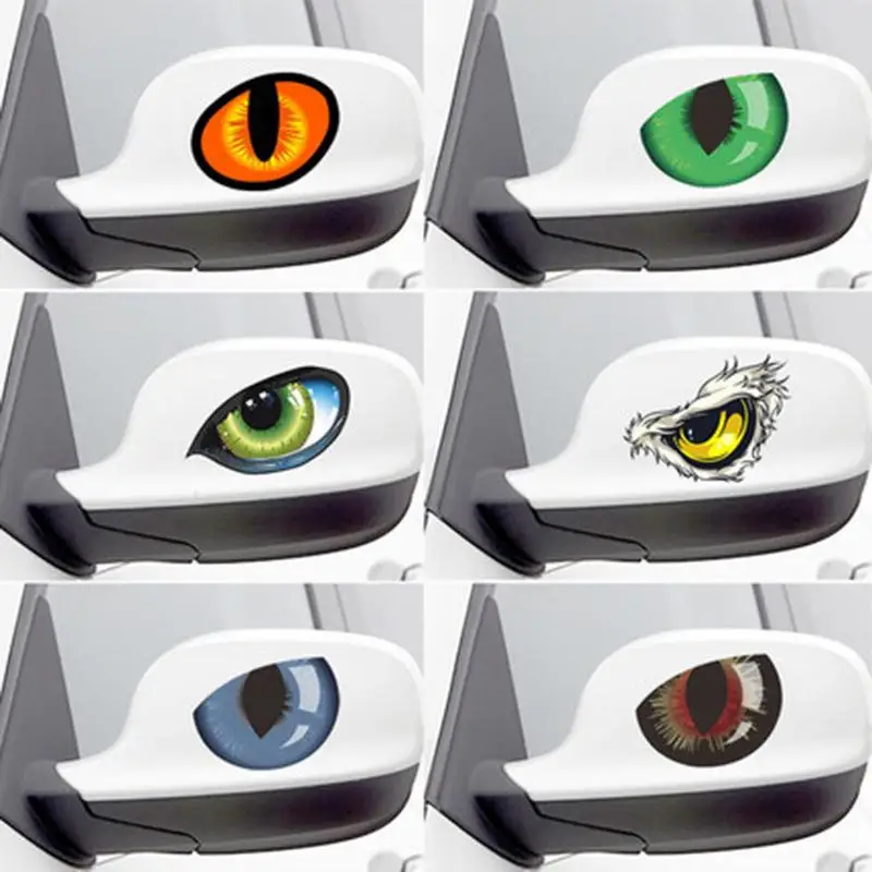 Car-Reflective-Eyes-Stickers-3D-Night-Safety-Driving-Reflective-Cute ...
