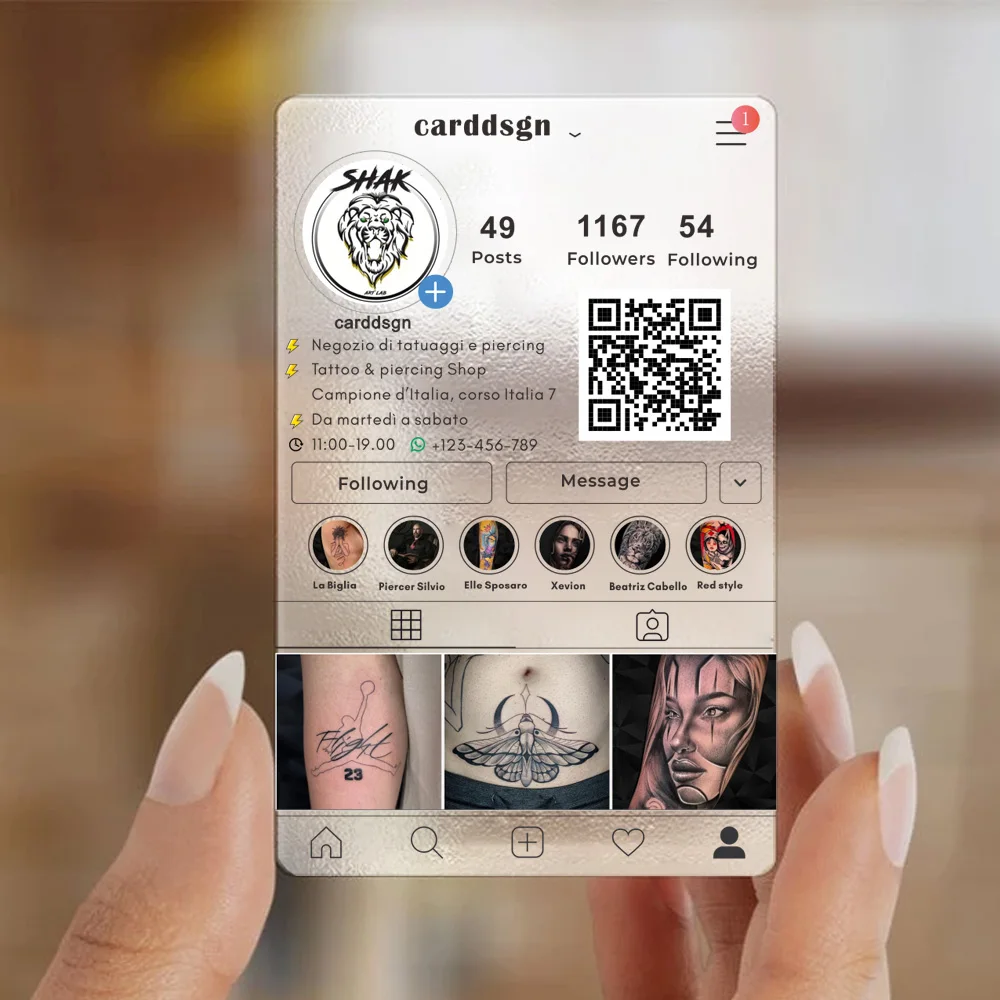 Customized-Instagram-Transparent-Templat-Plastic-Business-Cards ...