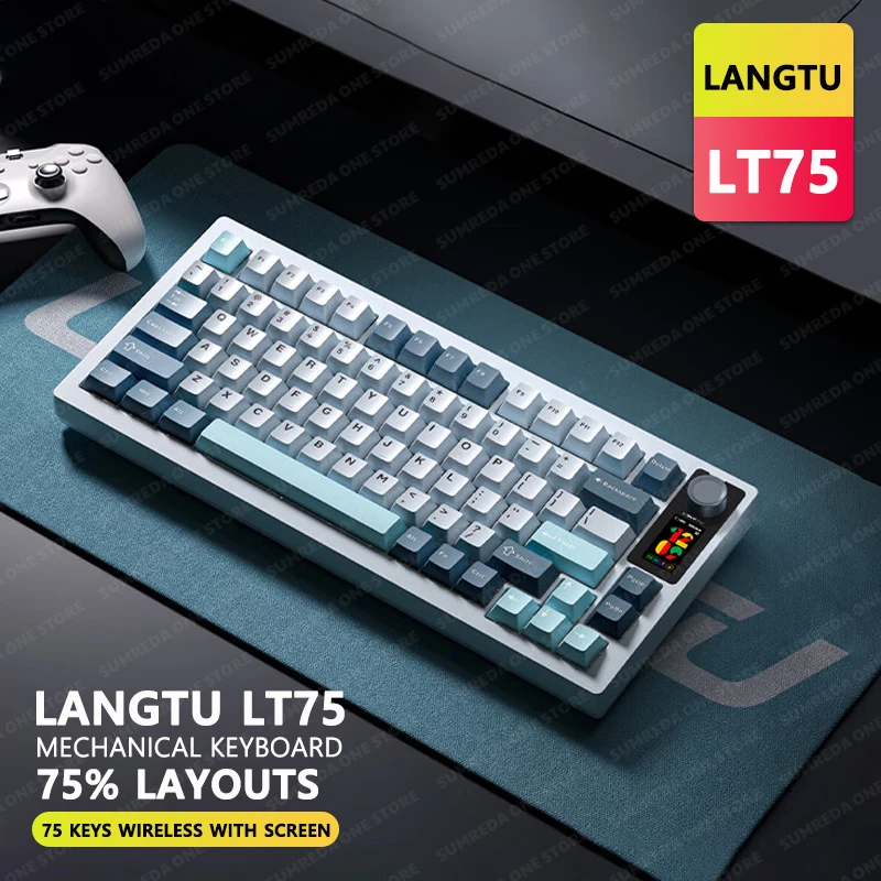 Langtu-Lt75-Lt84-Wireless-Mechanical-Keyboard-80Keys-Gaming-Bluetooth-2-4G-Wired-Keyboard-RGB ...