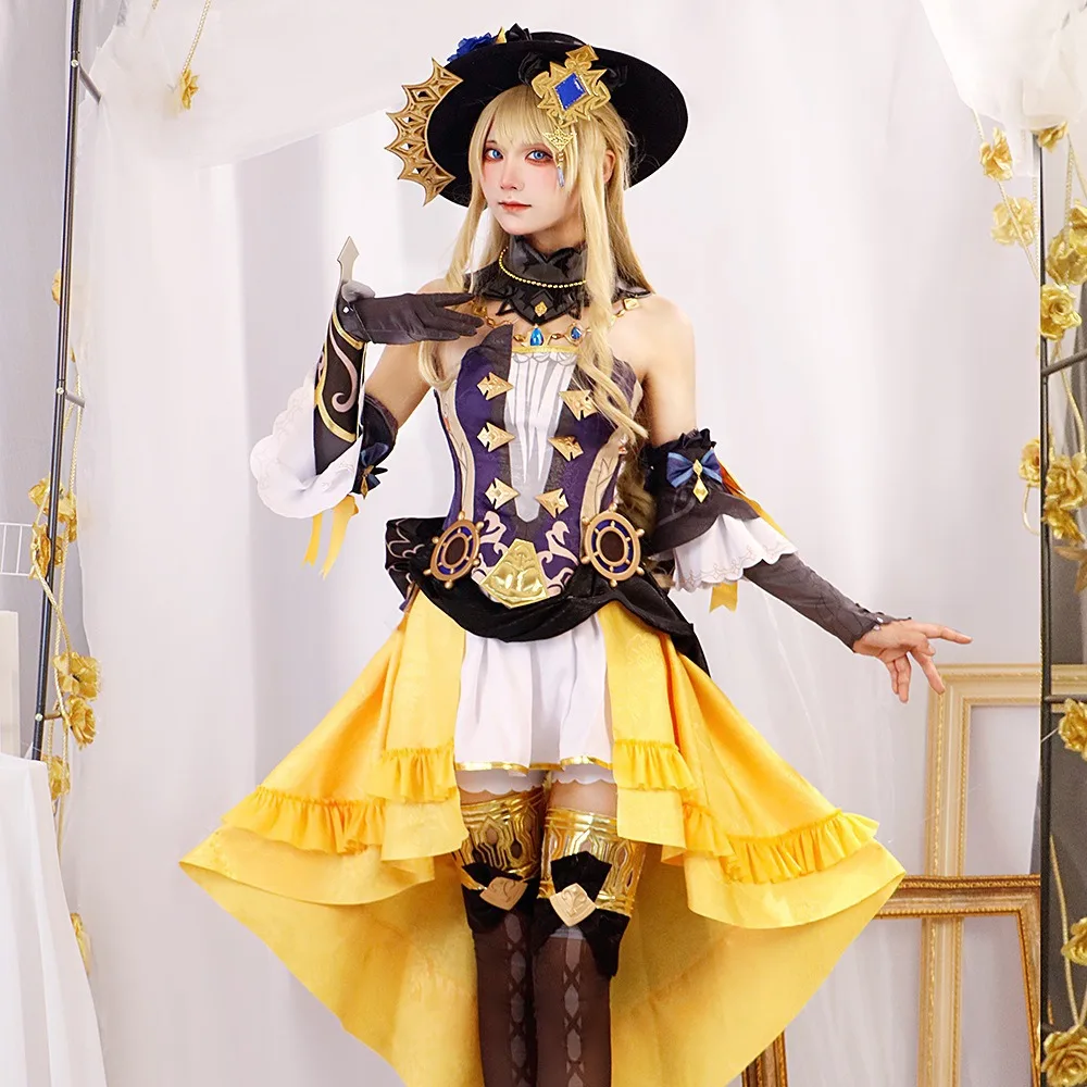 Genshin-Impact-Navia-Cosplay-Costume-Fontaine-Spina-Di-Rosula-Hat-Wig ...