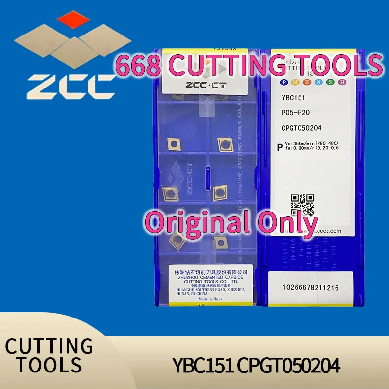 ZCCCT insertos de carburo Original CPGT050204 CPGT 050204 CPGT05 0204 ...