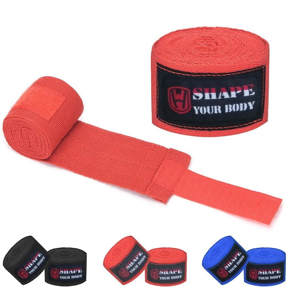 WOSWEIR-1-Pair-Cotton-Kick-Boxing-Wraps-Bandage-Men-Sanda-Taekwondo ...