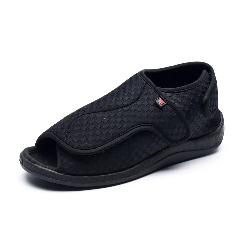 Open-toe-Diabetic-Widened-Shoes-Non-slip-Soles-Adjustabl-Elderly-Feet ...