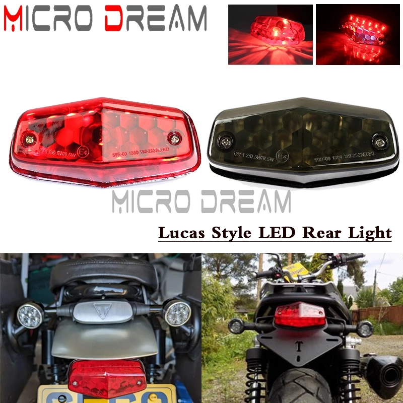 Lucas-Style-564-LED-Bulb-Tail-Brake-Stop-Light-License-Plate-Light-Red ...