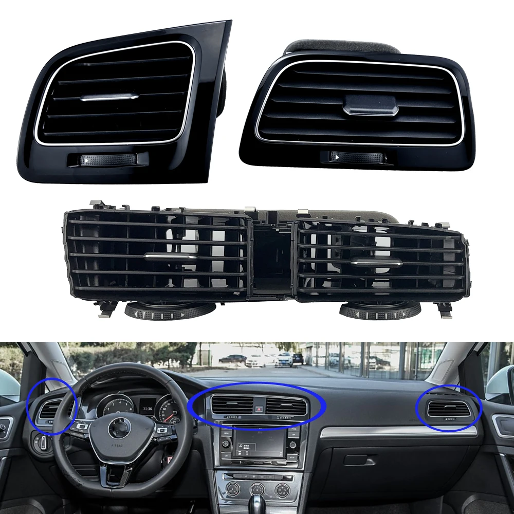 For VW Golf 7 7.5 MK7 MK7.5 2013-2019 Car Front Dashboard Central A/C ...
