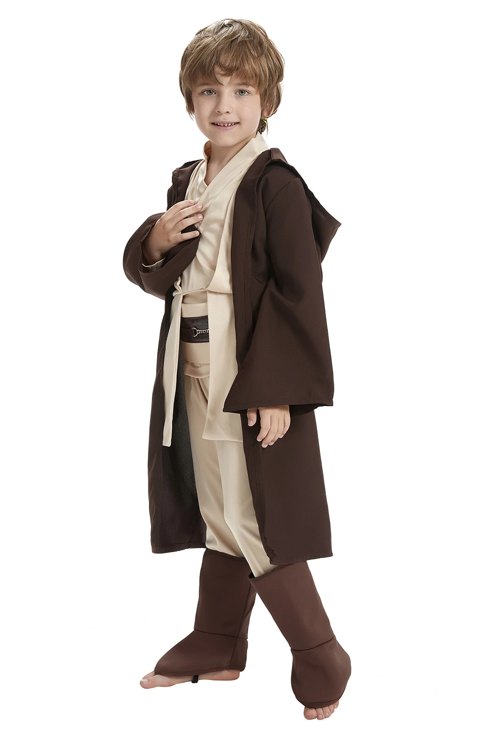 Kid Kinderen Jedi Knight Cosplay Kostuum Obi Wan Kenobi Uniform Pak ...