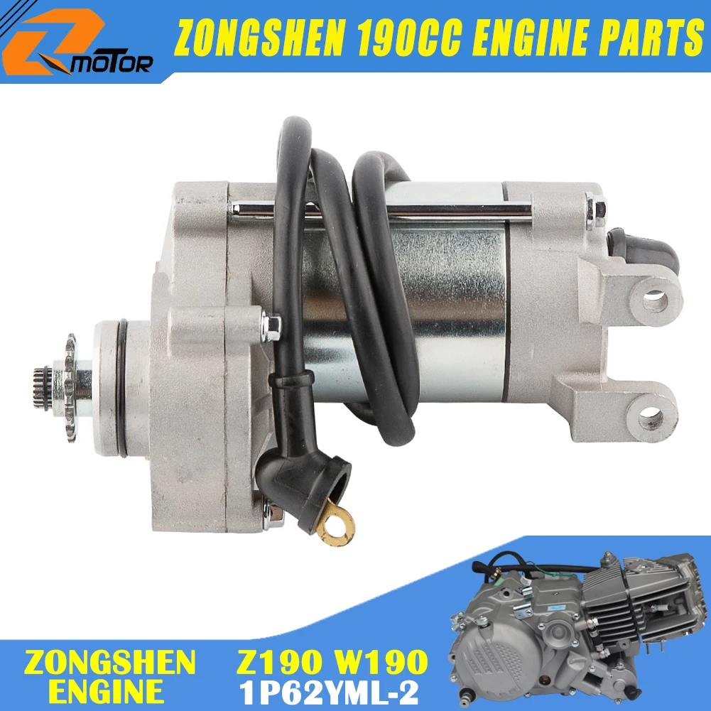 Motorcycle-Electric-Start-Starter-Motor-For-62mm-Bore-ZongShen-ZS-190cc ...