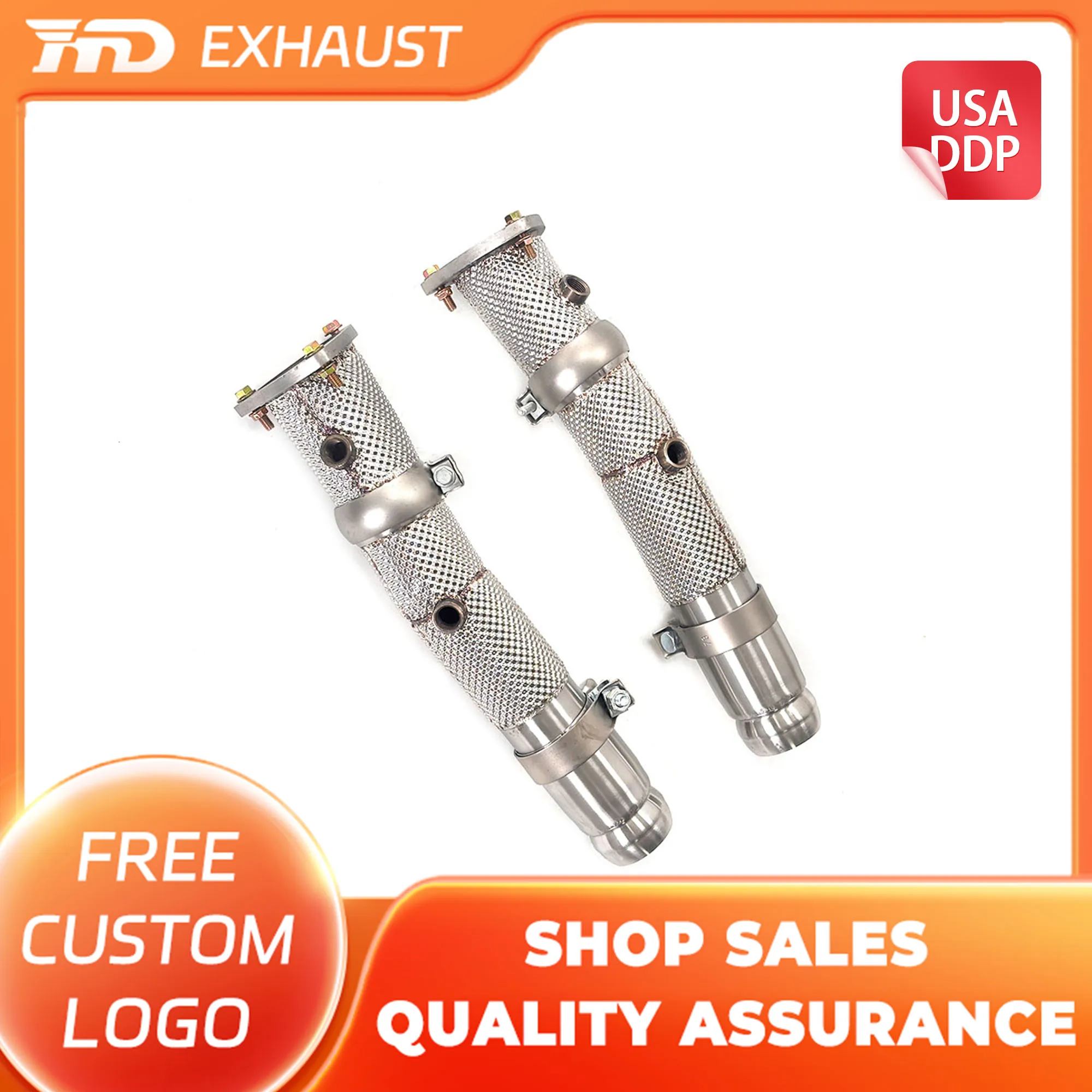 HMD Hot sale Exhaust System Performance front tube for Aston Martin ...