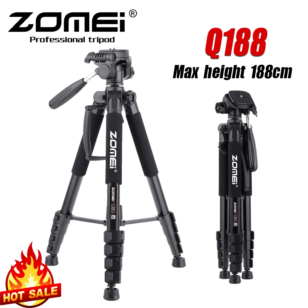 Zomei-Q188-Professional-Lightweight-Mini-Travel-Tripod-360-Accurate ...
