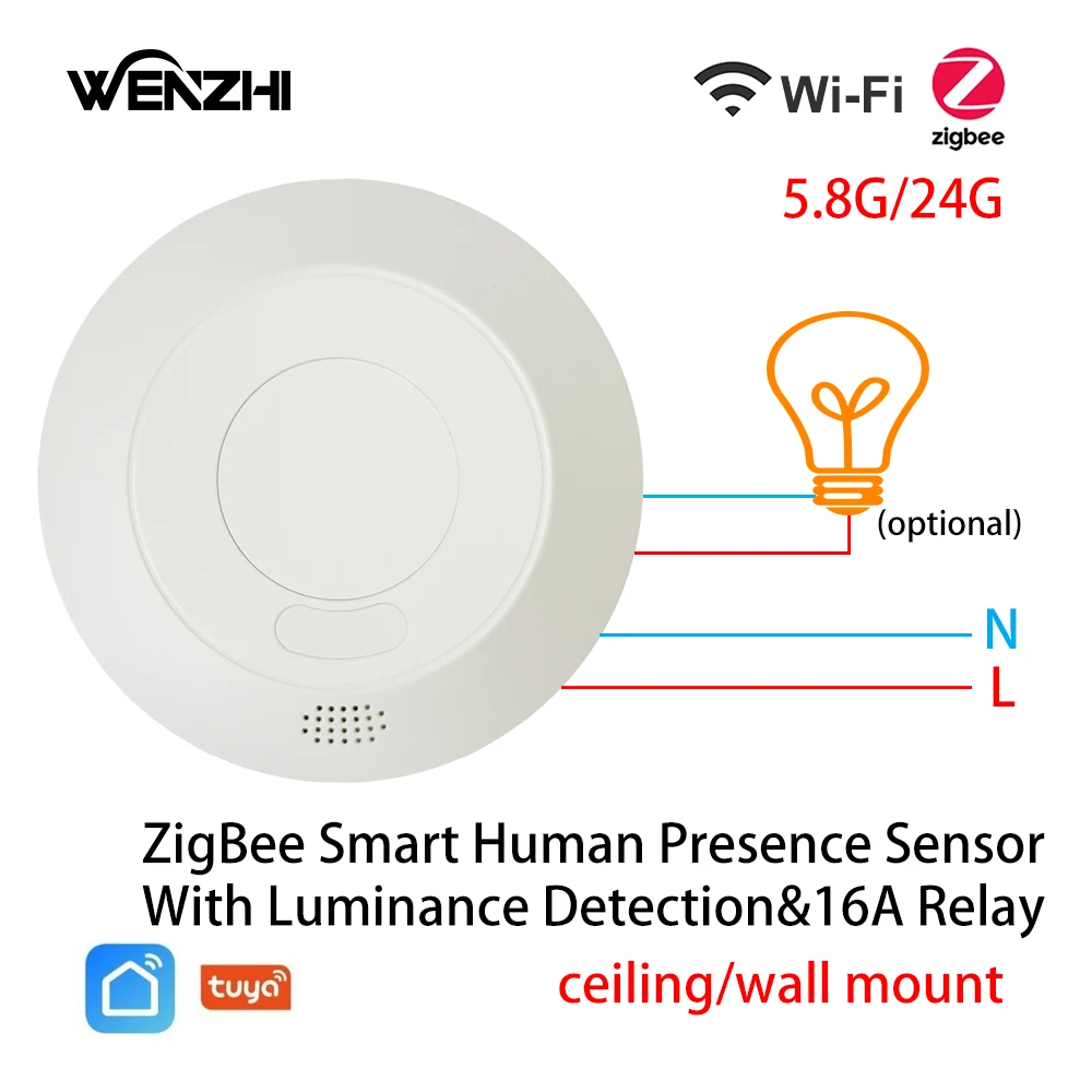 ZigBee-24G-MmWave-Radar-Human-Body-Presence-Motion-Sensor-For-Light ...