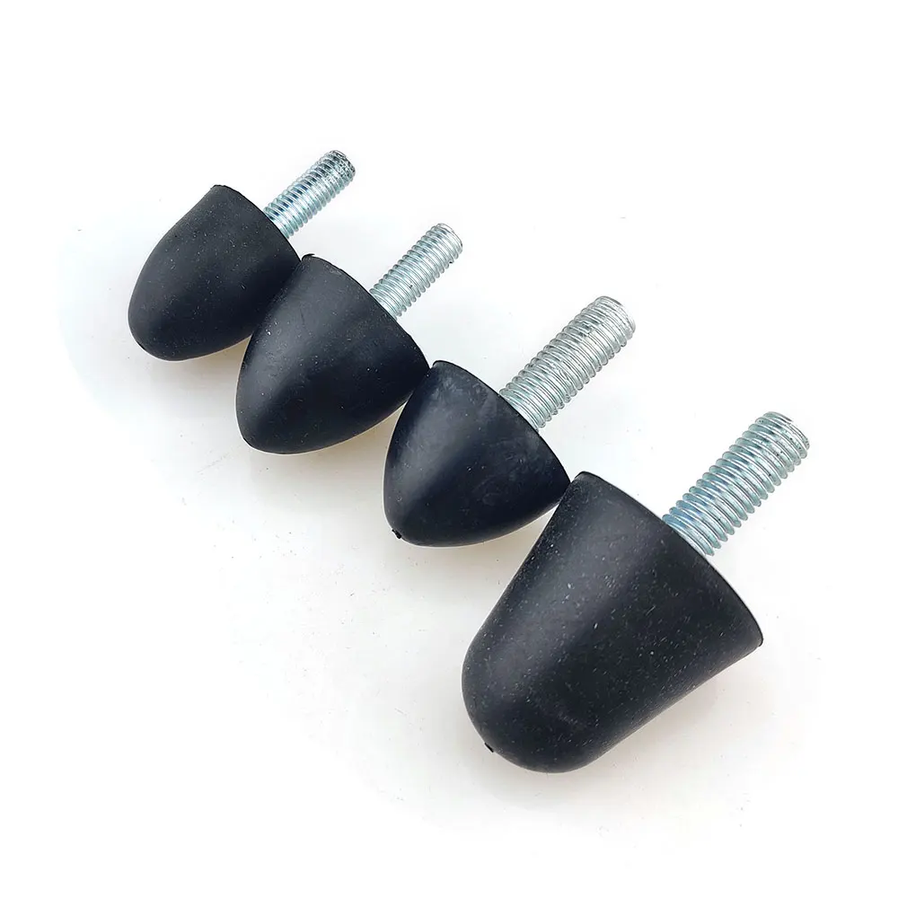 4Pcs M6 M8 Male Thread Cone Type Rubber Shock Absorber Water Drop Shock ...