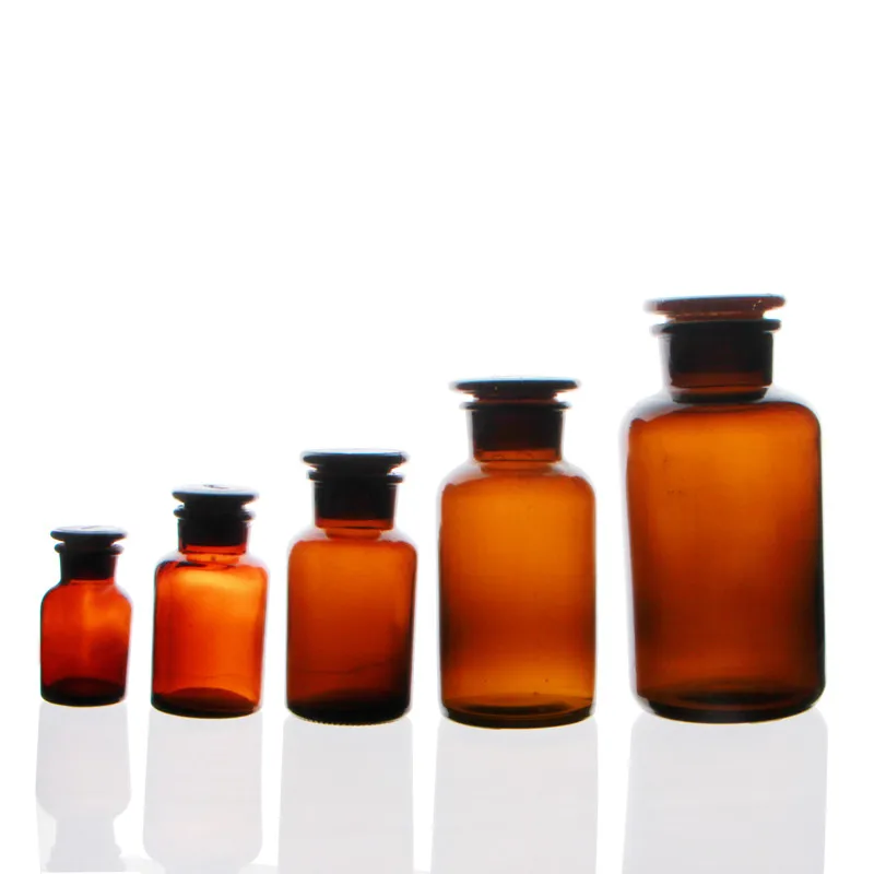 Brown-Jars-Frosted-Glass-Stoppers-Sealed-Glass-Bottles-Laboratory ...
