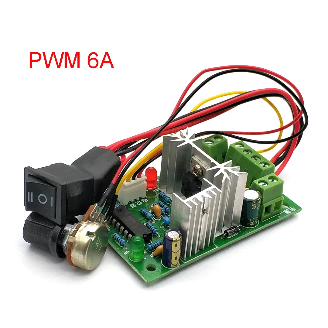 DC-6-30V-6A-Motor-Speed-Controller-Reversible-PWM-Control-Forward ...