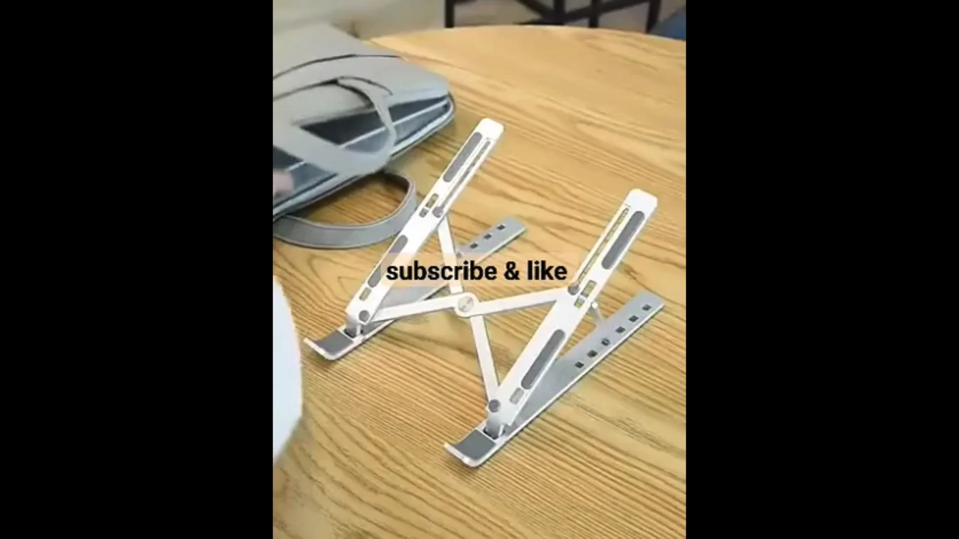 "Metallic" Laptop Stand with "Silicon Grip", Adjustable Laptop Stand ...