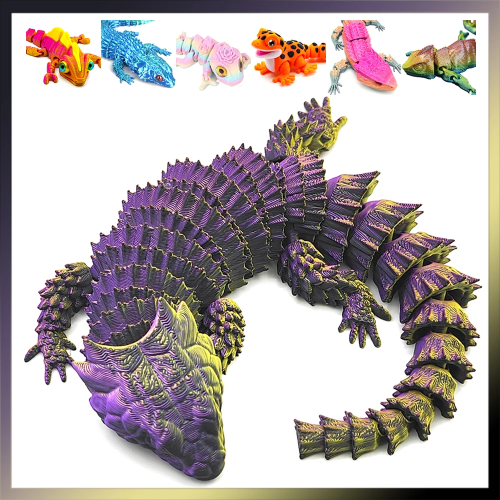 3D-Printed-Toys-Lizards-Animals-Figures-Model-Multi-joint-Movable ...