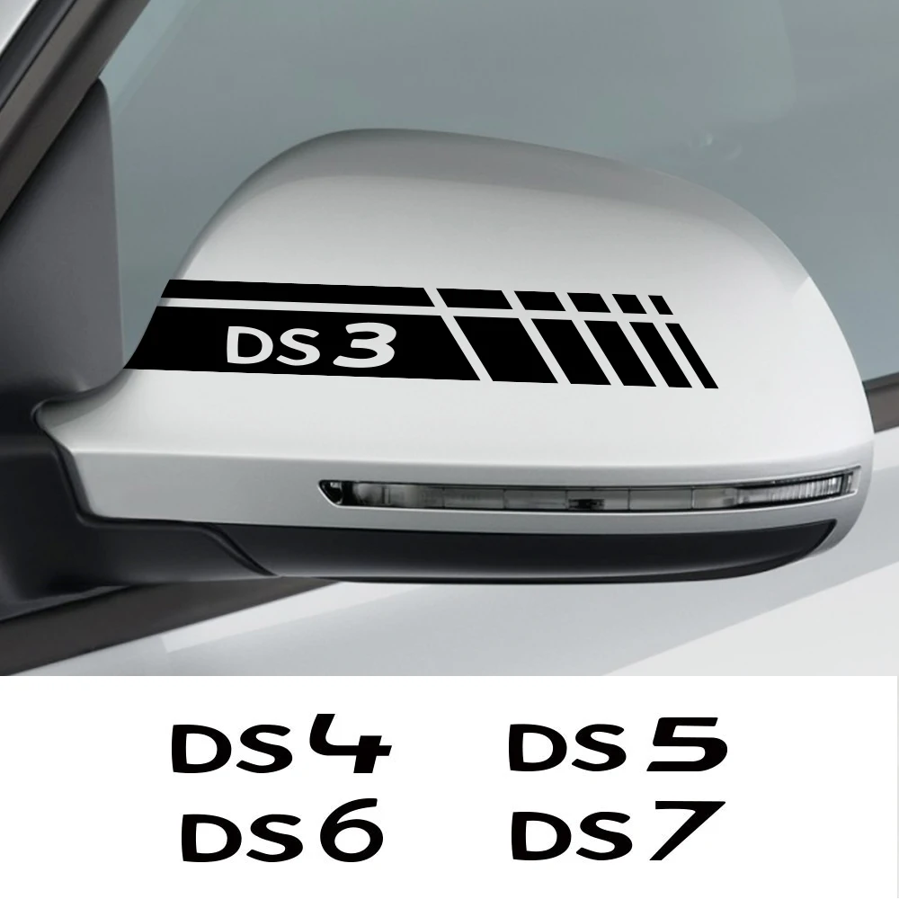 2PCS-Car-Rearview-Mirror-Stickers-For-Citroen-DS3-Cabrio-DS4-DS5 ...