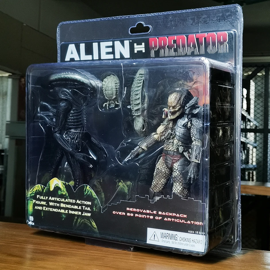 NECA-figuras-de-acci-n-Alien-VS-Predator-paquete-exclusivo-de-2-figuras ...