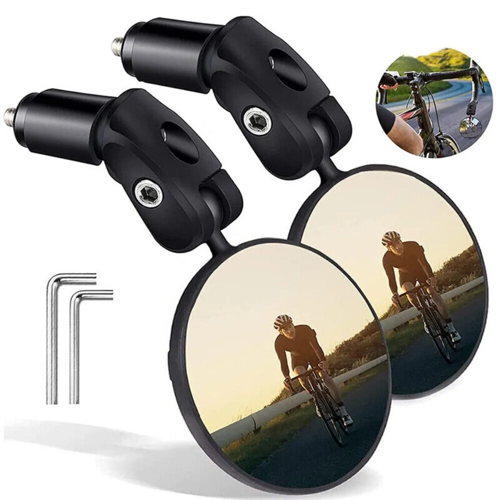 New-Bicycle-Bar-End-Mirror-360-Rotating-Rearview-Mirror-Mountain-Bike ...