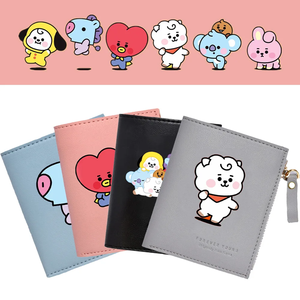 BT21-Colorful-Short-Wallet-Student-Multi-Slot-Zero-Wallet-Fashion ...