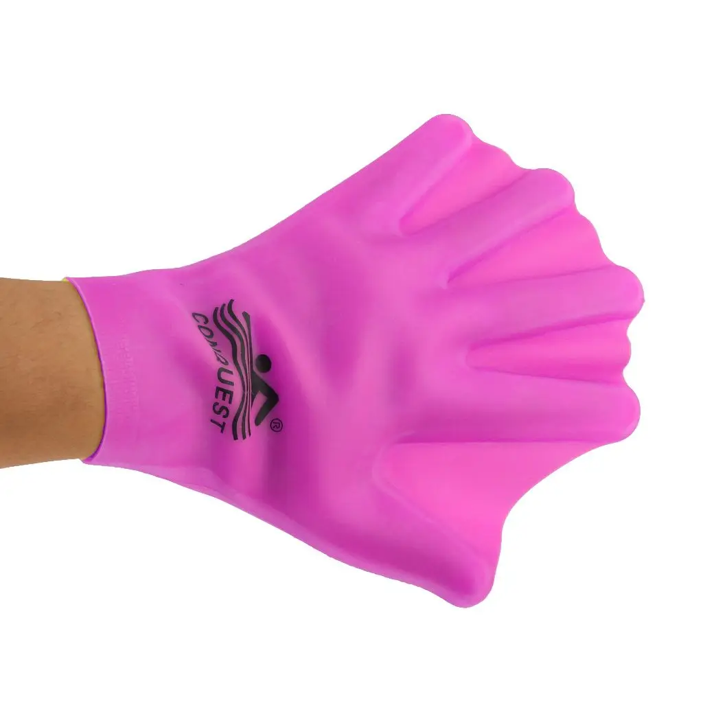 New Adults 1 Pair Kids Gloves Hand Paddle Swimming Webbed