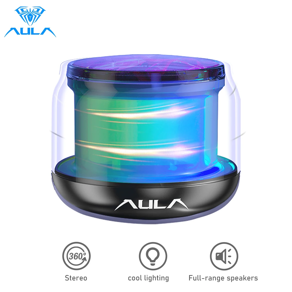 AULA-BS302-Bluetooth-Wireless-RGB-Lighting-Portable-Speaker-Stereo ...