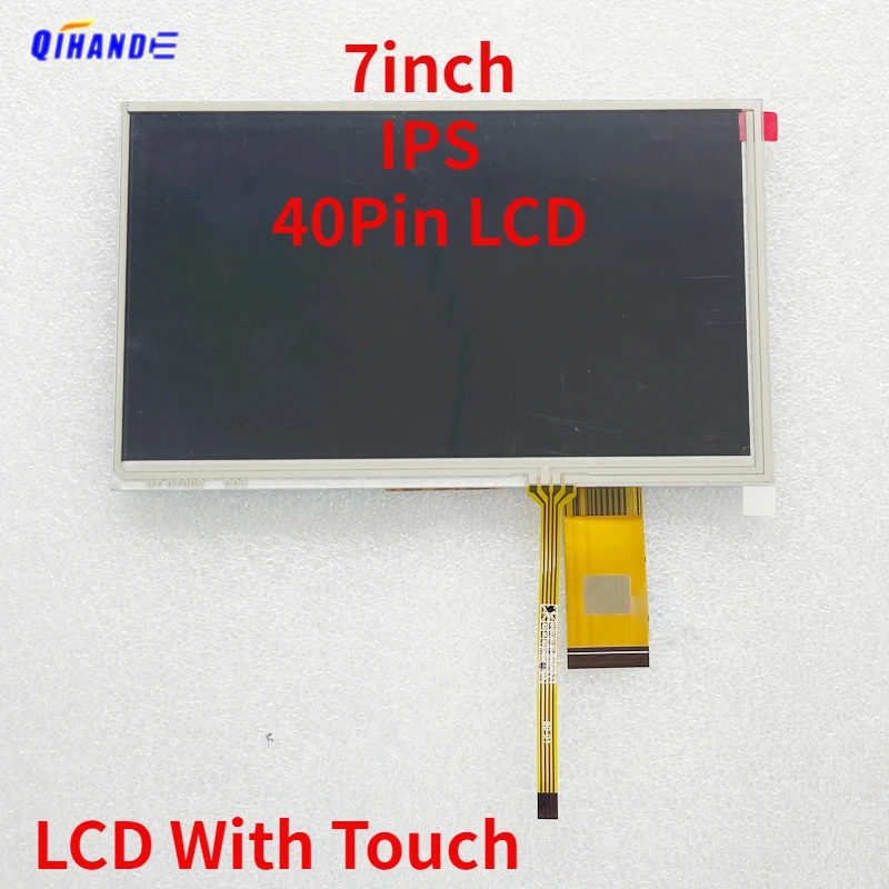 7 inch 40 Pin IPS LCD Screen For Car Radio Navigation Universal 40pin 1024*600 With Touch Screen ...